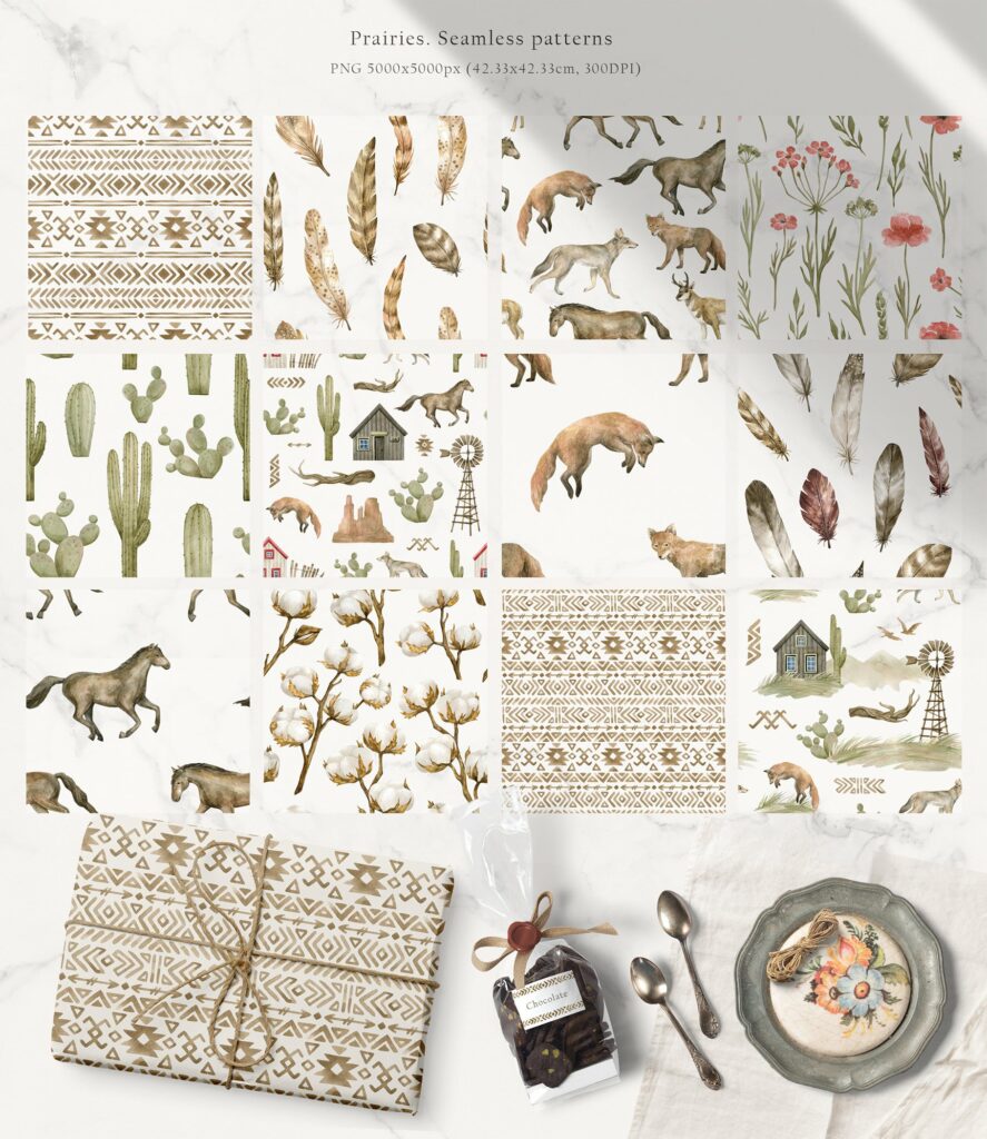Prairies. American Animals & Nature – MasterBundles