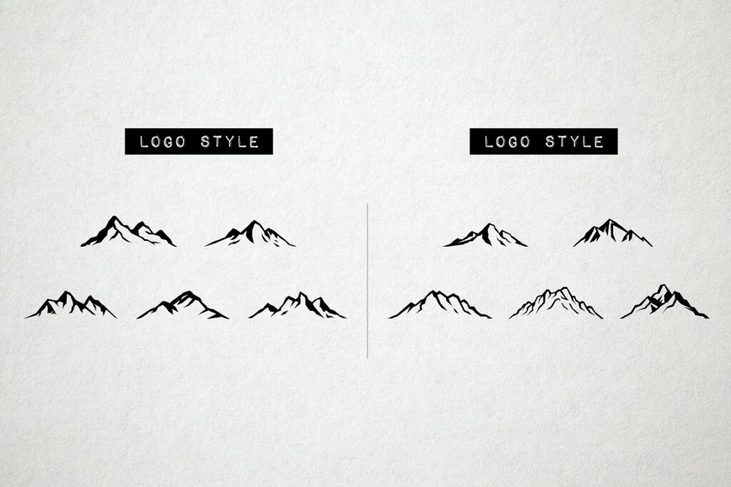 45 Mountain Icons - Logo Icons – MasterBundles