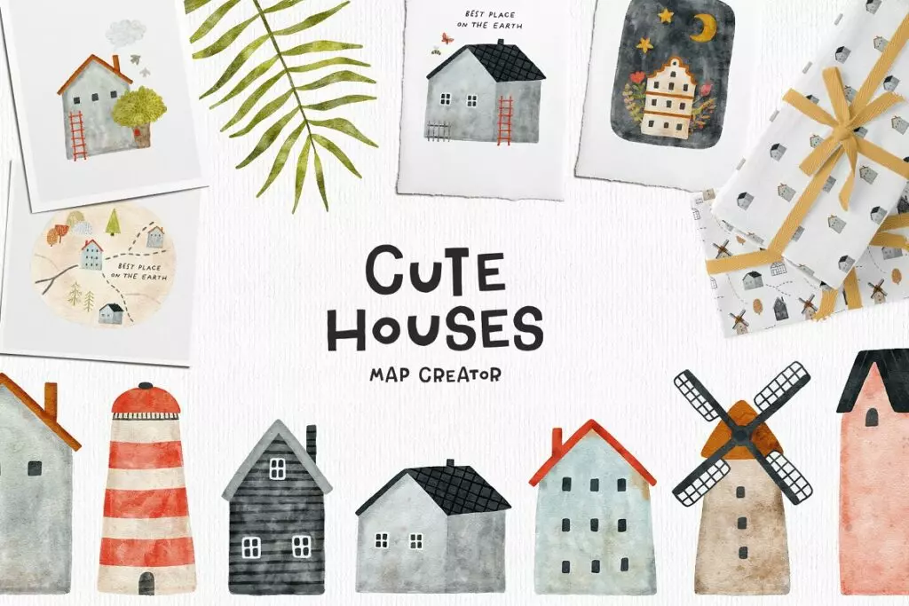 Cute Houses. Map Creator – MasterBundles