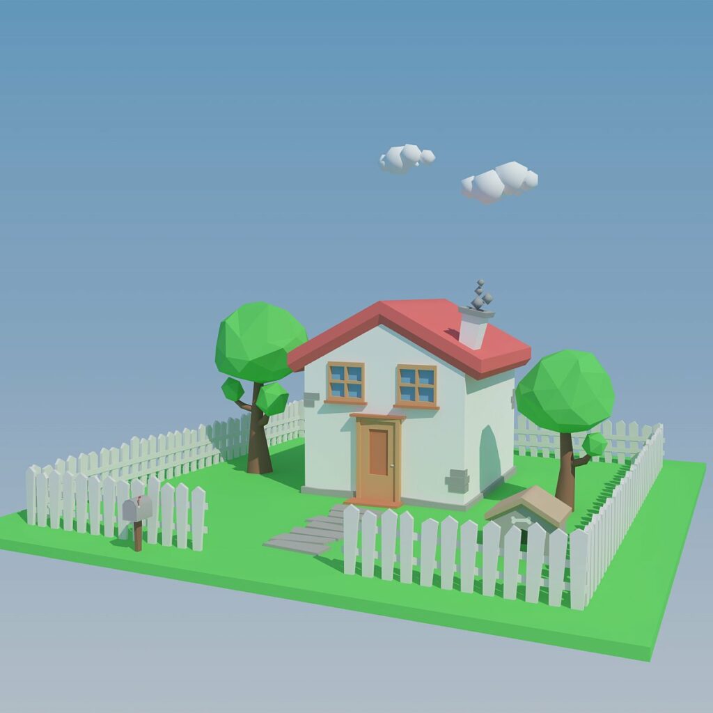 Low Poly House – MasterBundles