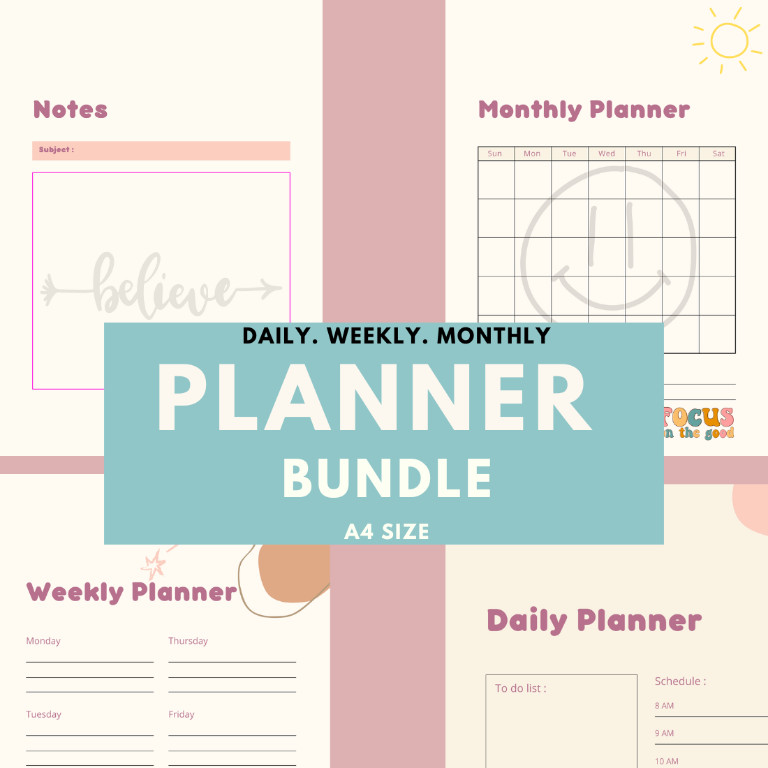 Yearly Planner Bundle Template - MasterBundles