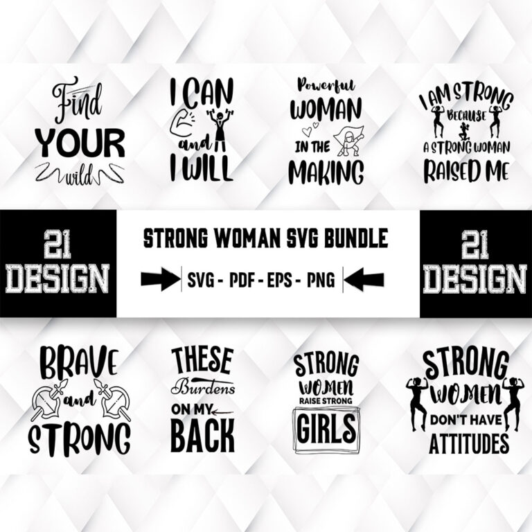 Strong Woman SVG - MasterBundles