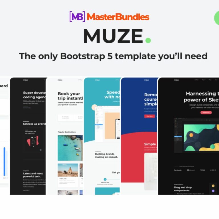 Muze Multi-Purpose Bootstrap 5 HTML Template - MasterBundles
