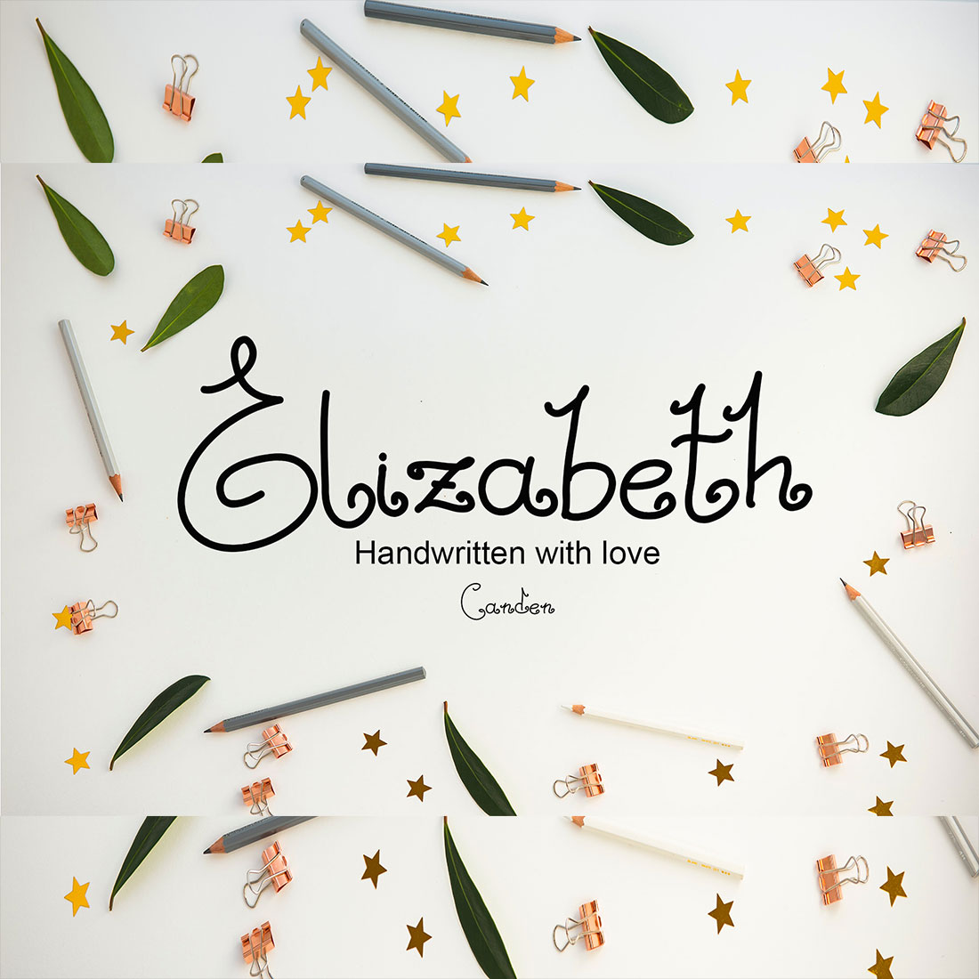 Handwritten Script Font Elizabeth Design - MasterBundles