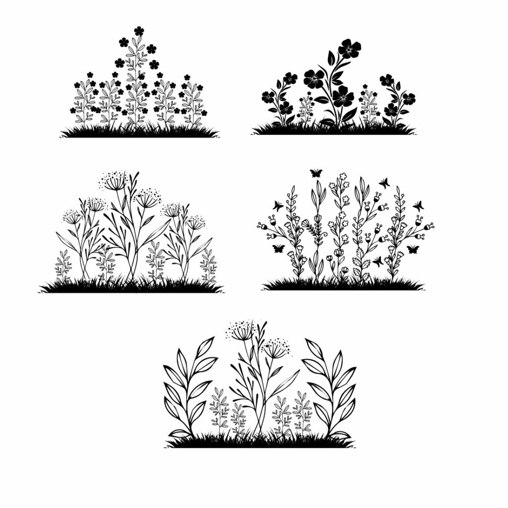 Big Floral Flower Garden SVG - MasterBundles