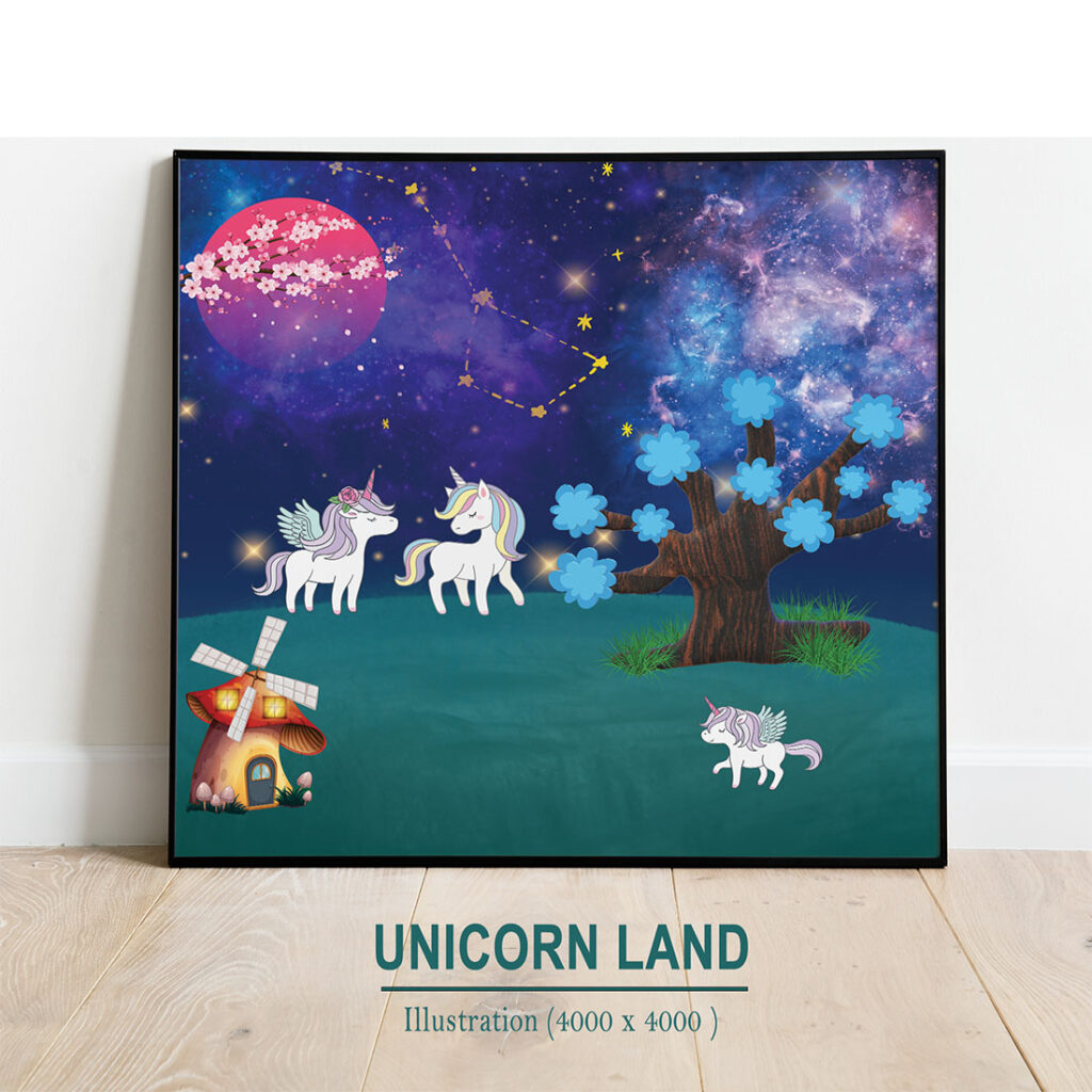 Unicorn land - MasterBundles