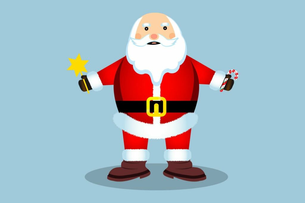 Christmas Santa Art Design with Elements – MasterBundles