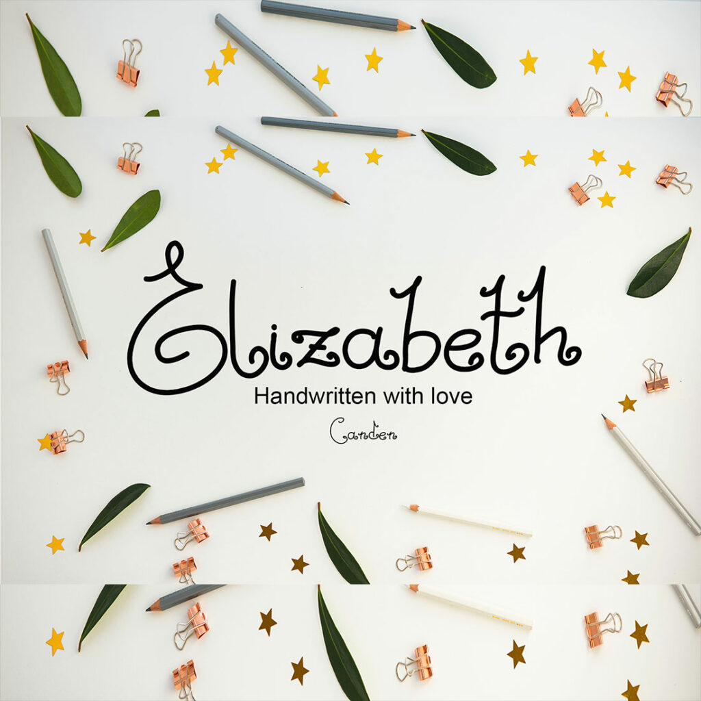 Handwritten Script Font Elizabeth Design - MasterBundles