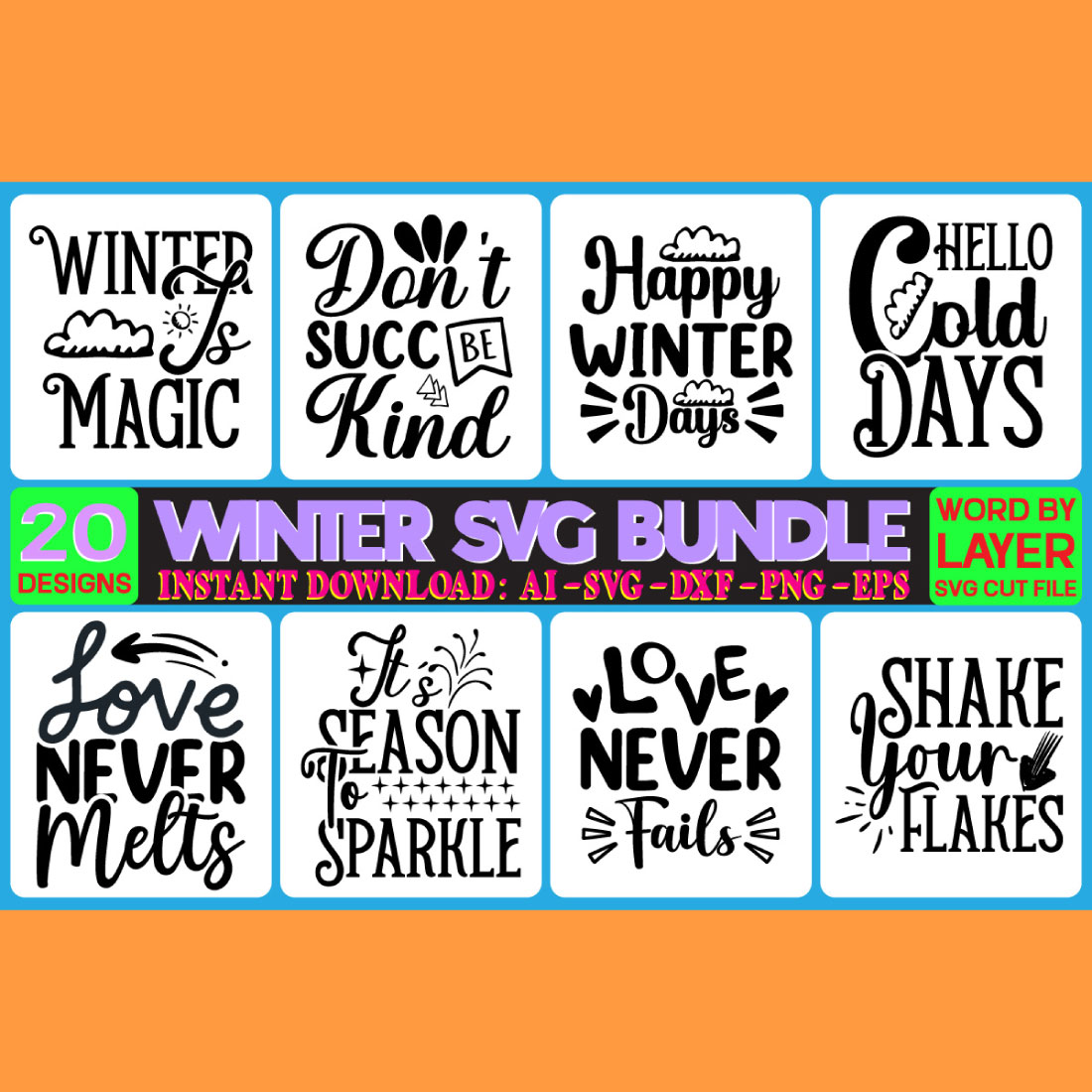 Winter SVG Design Bundle - MasterBundles