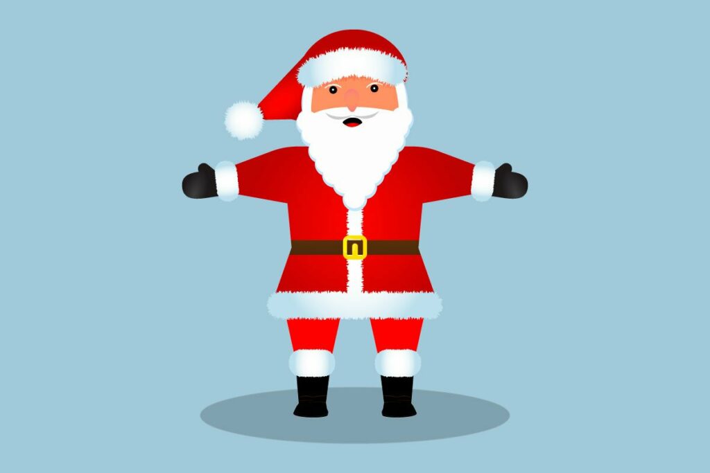 Santa Claus Art Elements Vector Design – MasterBundles