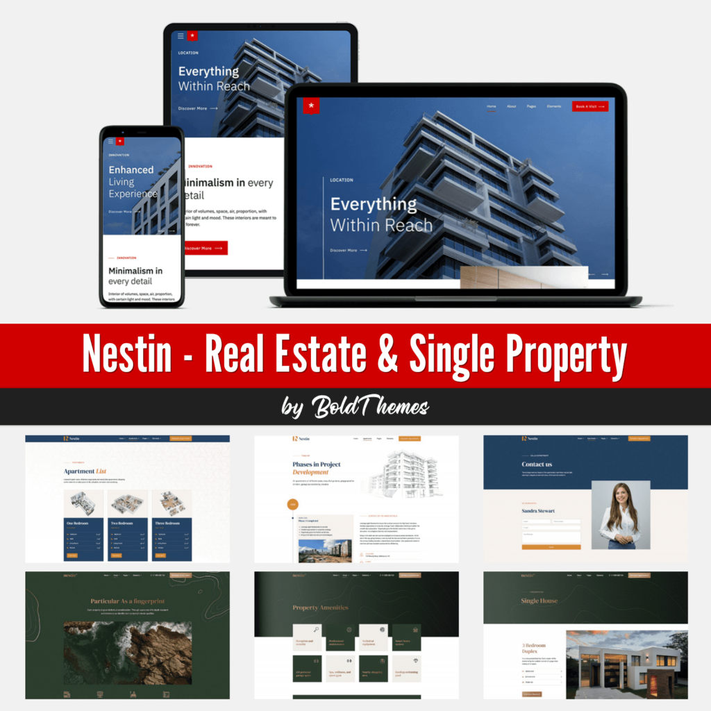 Nestin - Real Estate & Single Property – MasterBundles