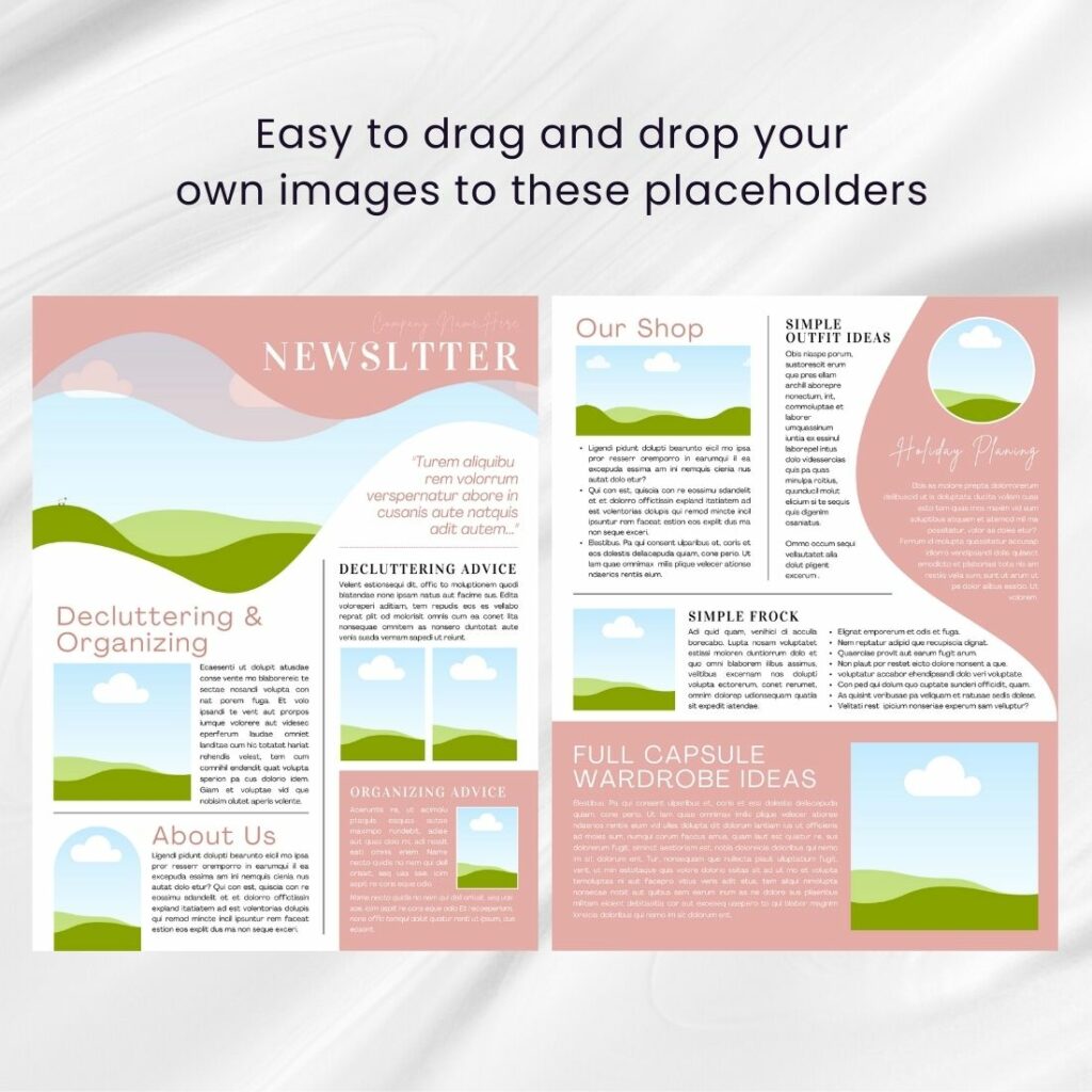 Canva Newsletter Template Fashion - MasterBundles