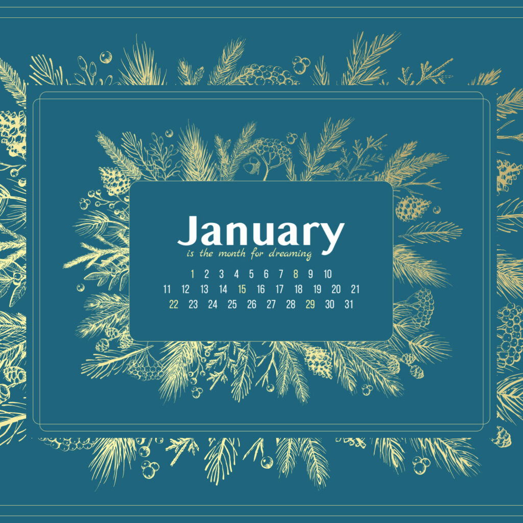 Free Modern January Calendar – MasterBundles