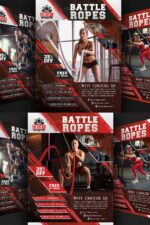 Fitness Flyer Crossfit Flyer Gym Design Template - MasterBundles