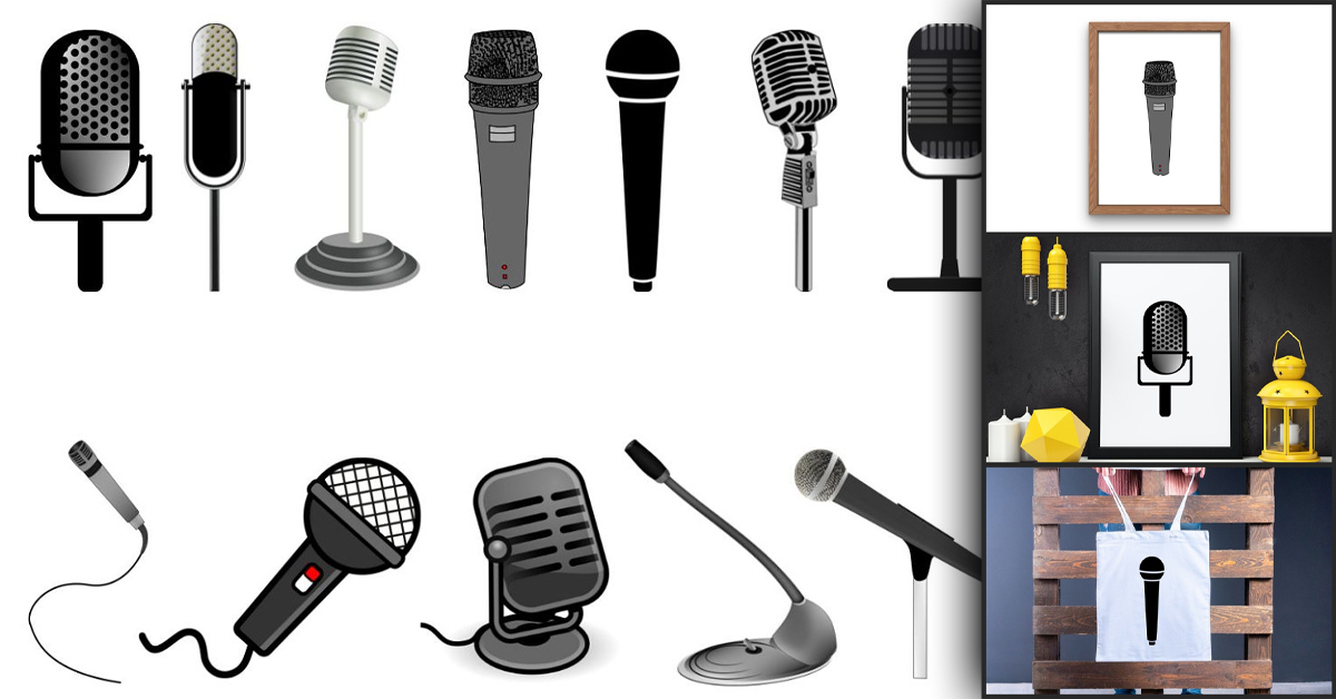 Microphone Vector Illustration – MasterBundles