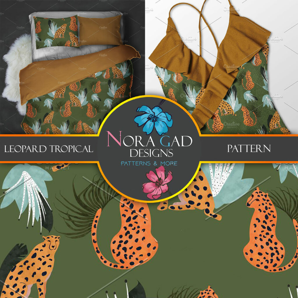 Leopard Tropical Seamless Pattern – MasterBundles