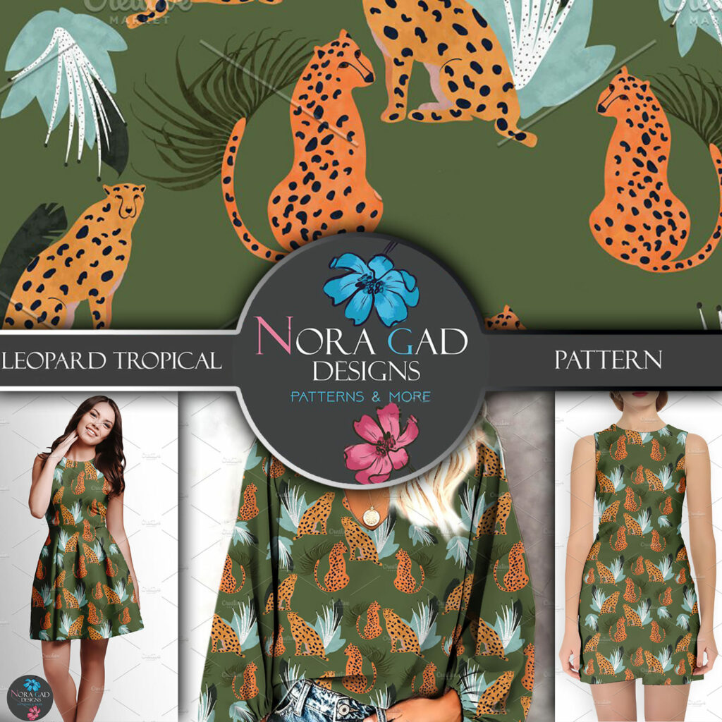 Leopard Tropical Seamless Pattern – MasterBundles
