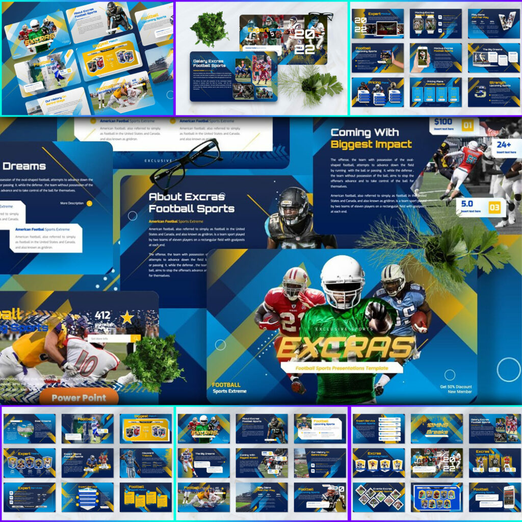 Quarta - Football Sport PowerPoint Template – MasterBundles