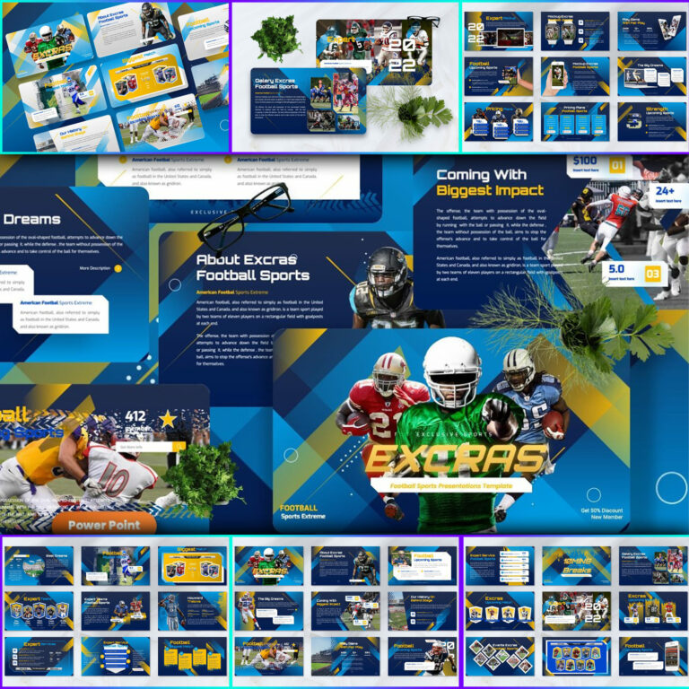 Quarta - Football Sport PowerPoint Template – MasterBundles