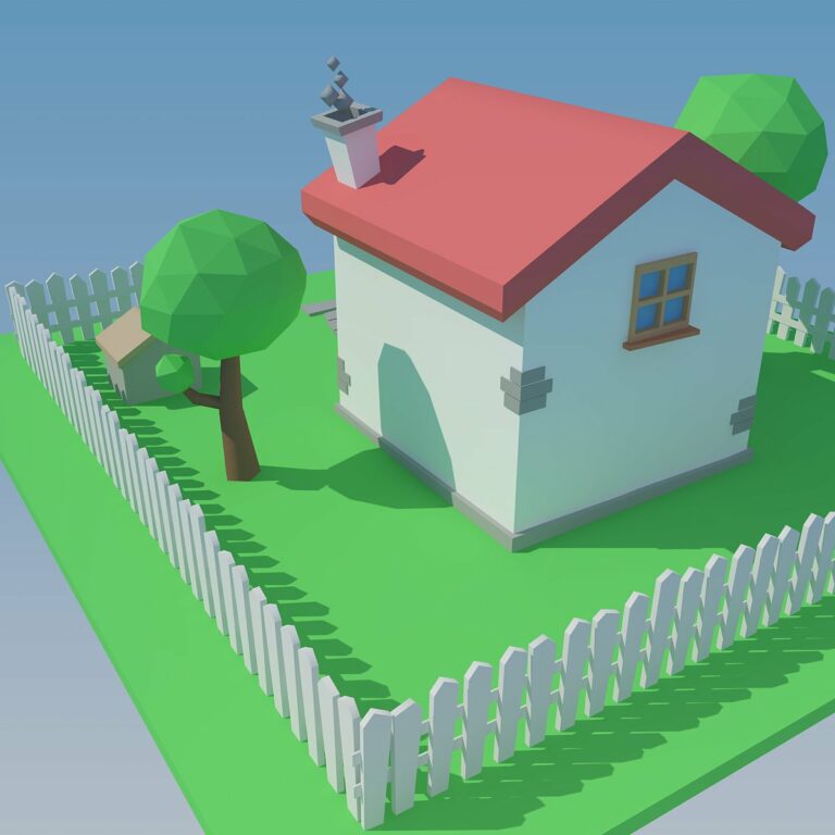 Low Poly House – MasterBundles