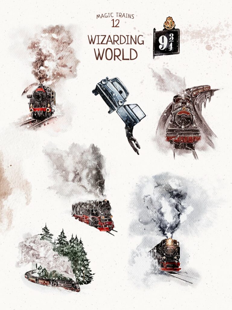 Wizarding World Watercolor Set – MasterBundles
