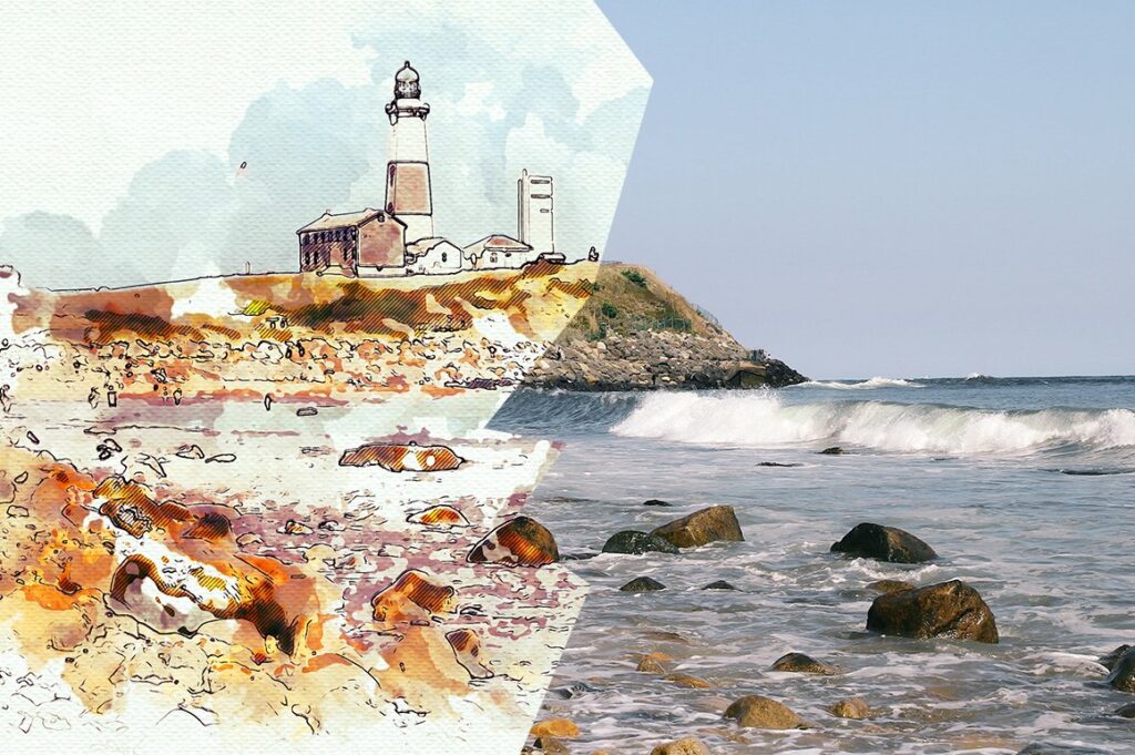 Watercolor Urban Sketcher PS Action – MasterBundles