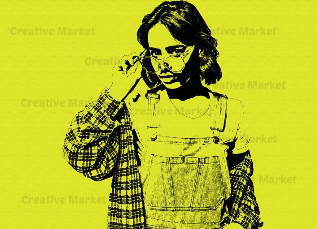 Tracing Portrait Photoshop Action – MasterBundles