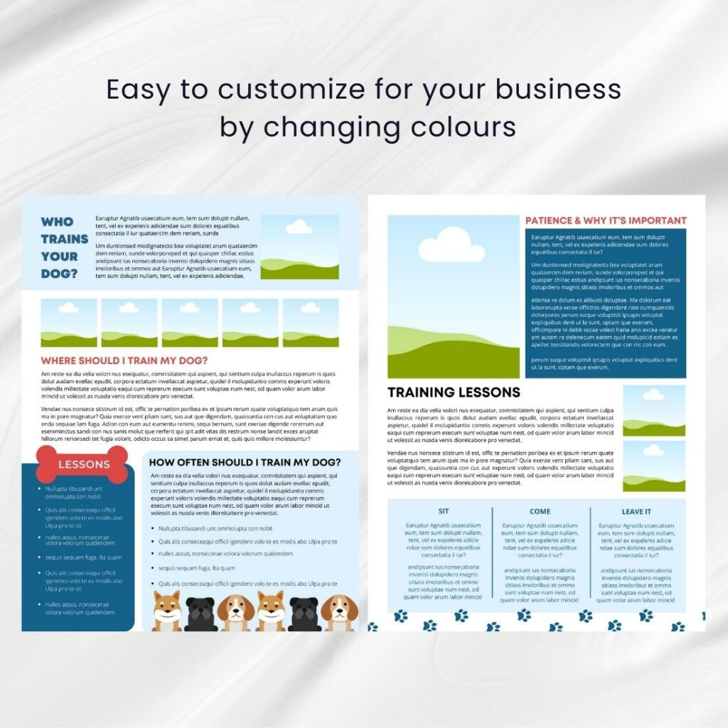 Canva Newsletter Template For Dog Pets - MasterBundles