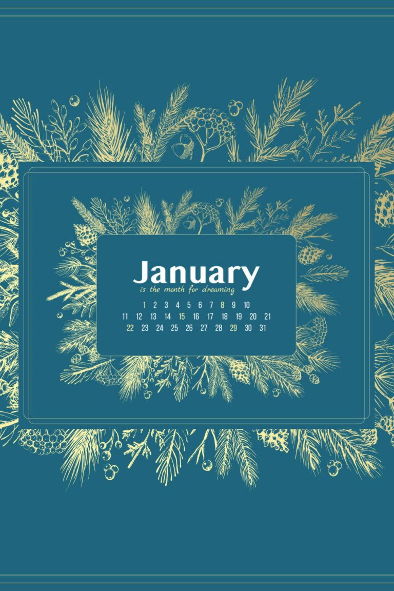 Free Modern January Calendar – MasterBundles