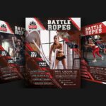 Fitness Flyer Crossfit Flyer Gym Design Template - MasterBundles
