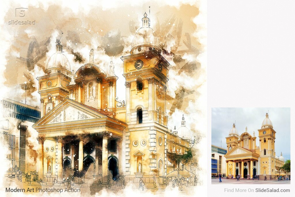 Modern Art Photoshop Action – MasterBundles