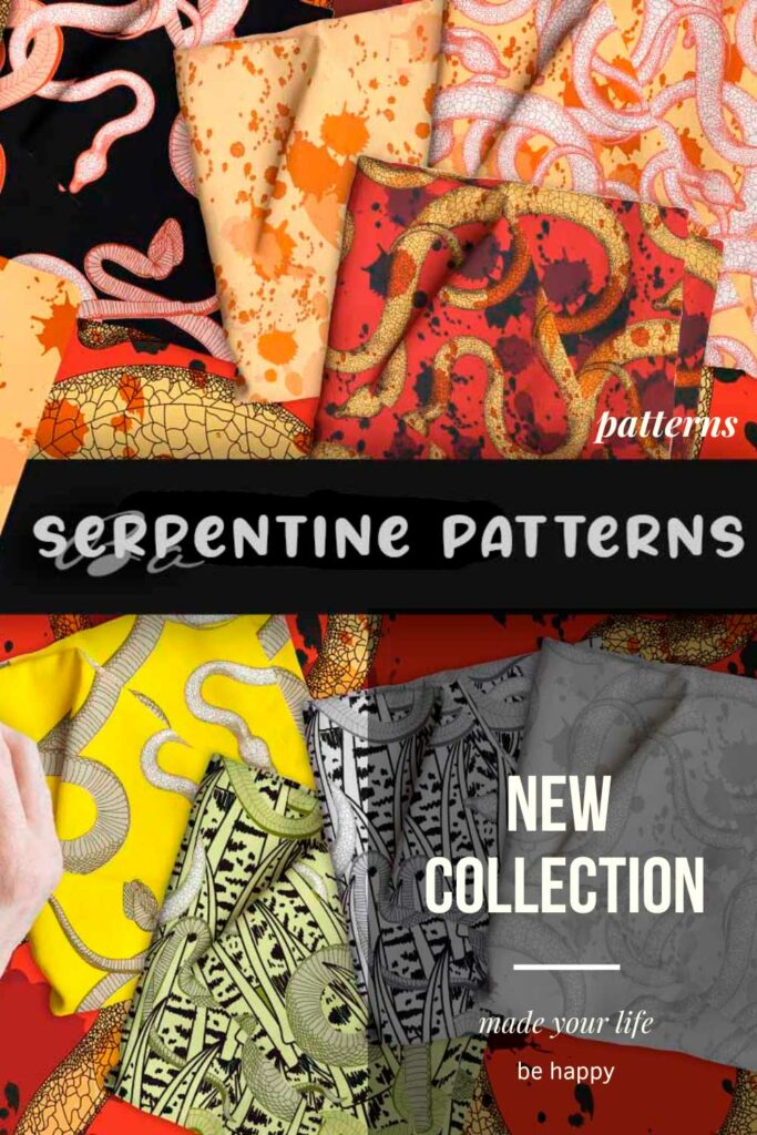 Snake Sublimation Patterns Design - MasterBundles