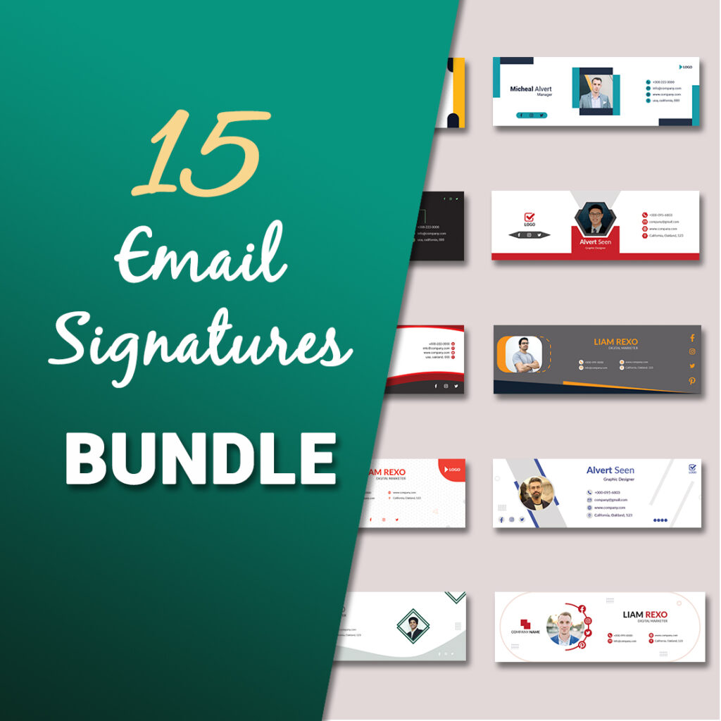 Modern Email Signature Template - MasterBundles