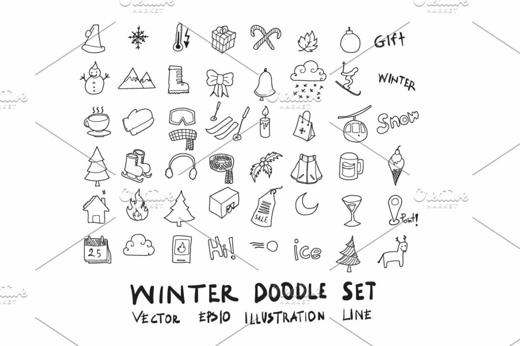 4700 Hand Drawn Doodle Icons – MasterBundles
