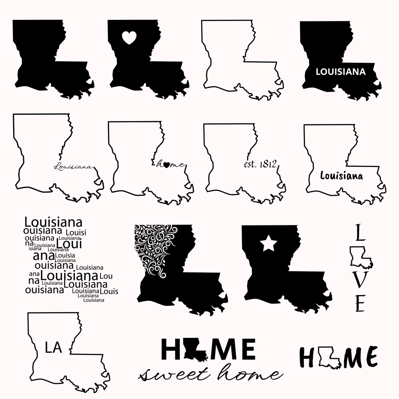 Louisiana SVG Bundle – MasterBundles
