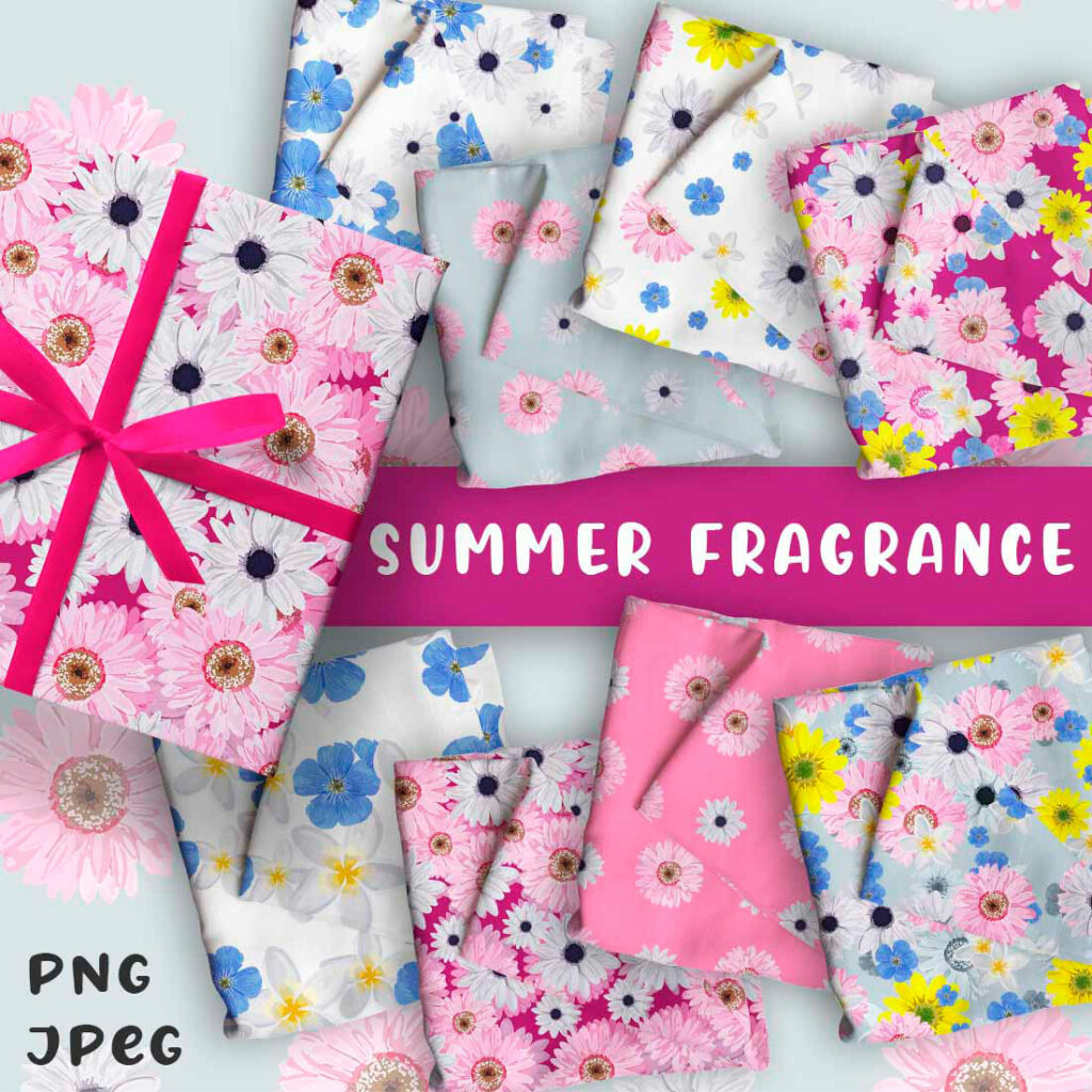 Floral Sublimation Patterns Design - MasterBundles