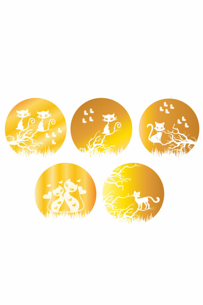 Cat Moon Tree SVG Bundle - MasterBundles