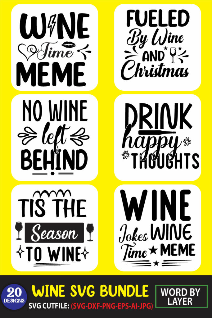 Wine SVG Bundle - MasterBundles