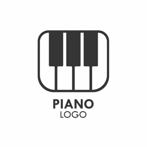 Piano Key Music Logo Vector Symbol - MasterBundles