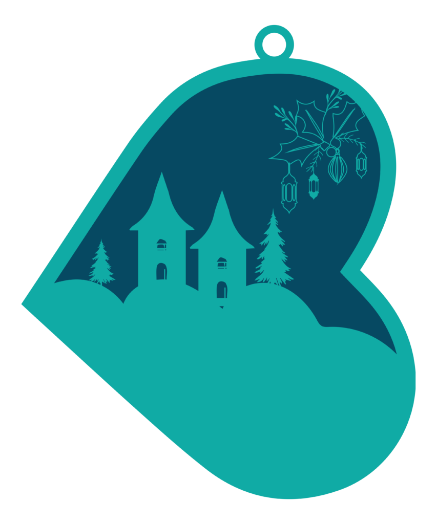 Blue Christmas House SVG Bundle - MasterBundles