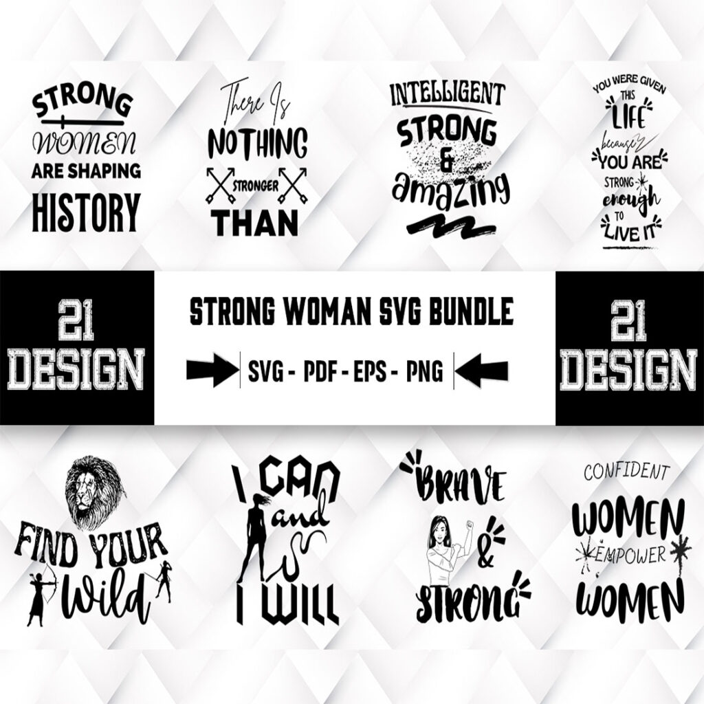 Strong Woman SVG - MasterBundles