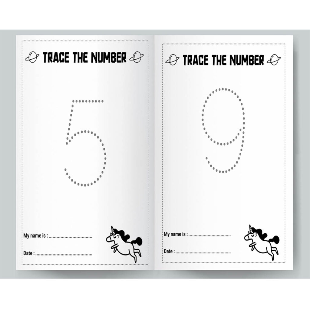 Number Tracing Single Design - MasterBundles
