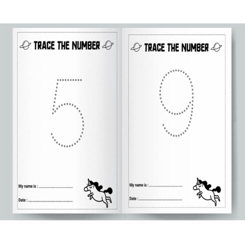 Number Tracing Single Design - MasterBundles