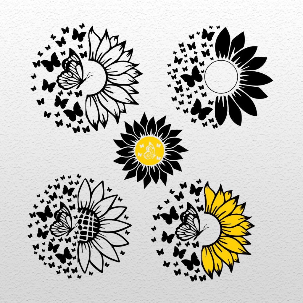 Sunflower Spring Flower Bundle - MasterBundles