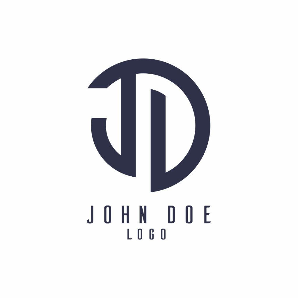 JD Alphabet Colorful Corporate Logo Template - MasterBundles