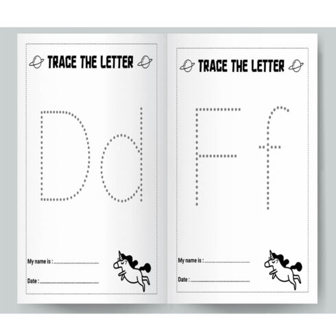Letters Tracing Single Letter Upper and Lower - MasterBundles