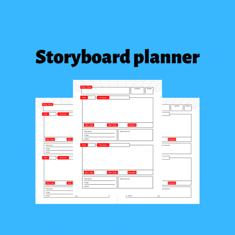 Storyboard Planner Template Design - MasterBundles