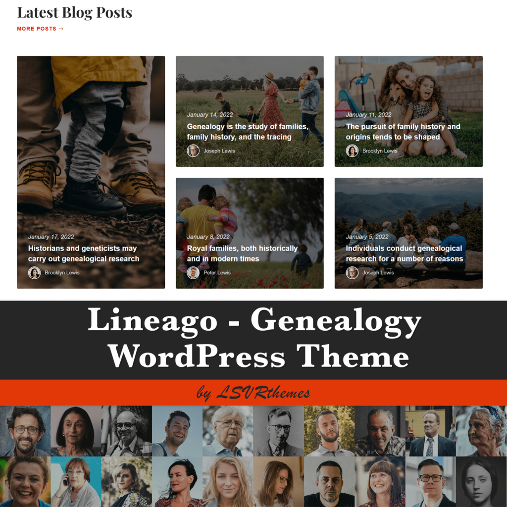 Lineago - Genealogy WordPress Theme – MasterBundles