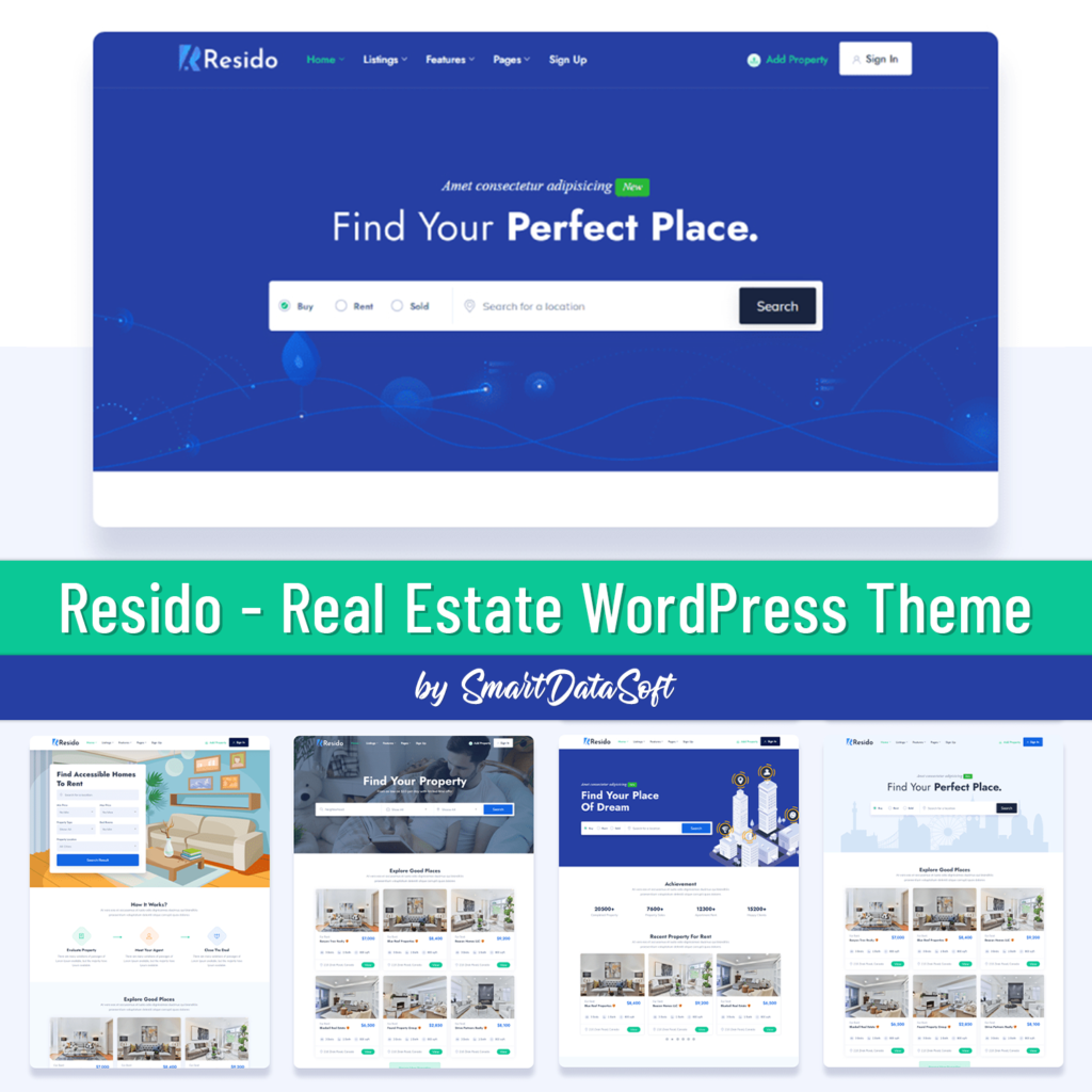 Resido - Real Estate WordPress Theme – MasterBundles