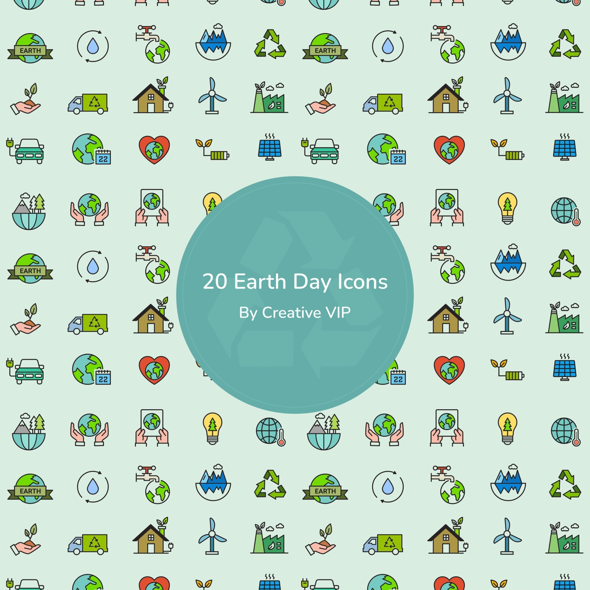 20 Earth Day Icons – MasterBundles